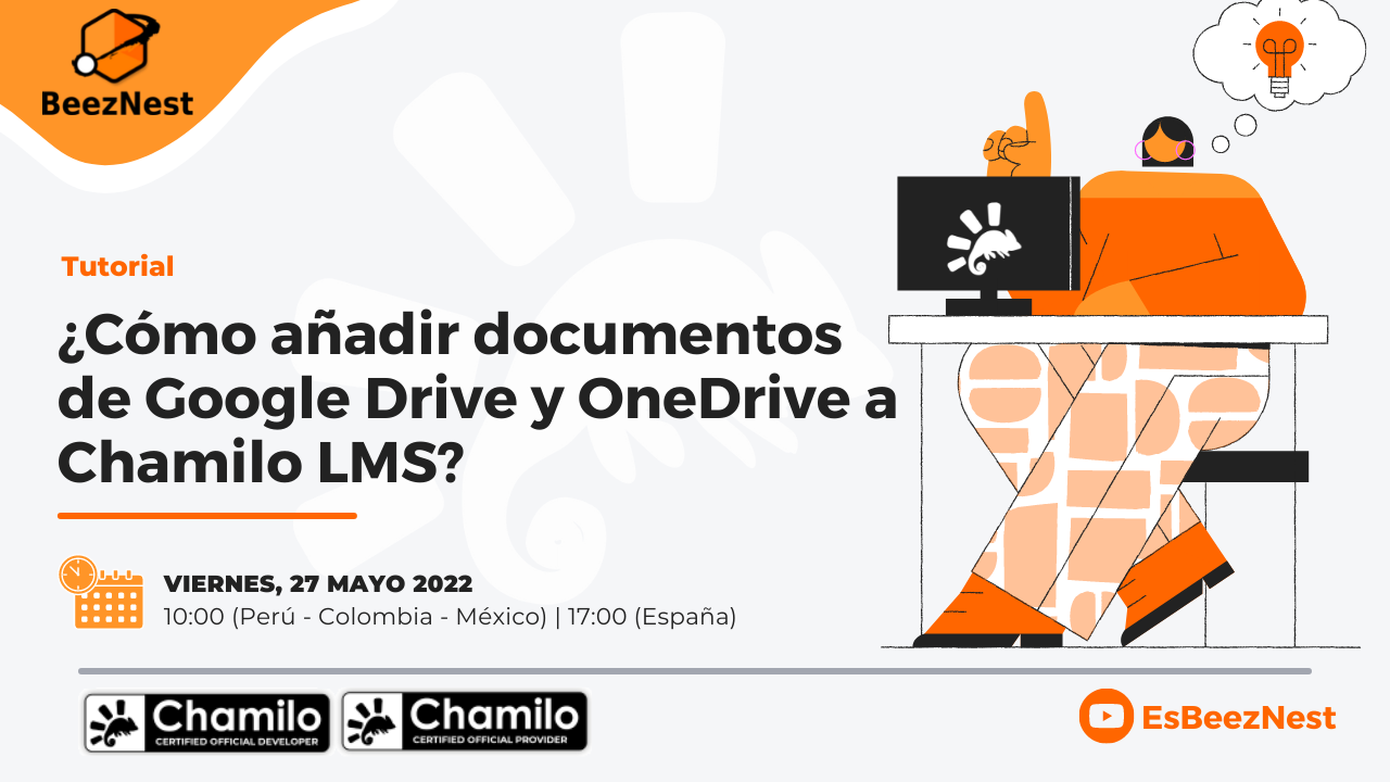 ¿Como añadir documentos de Google Drive y OneDrive a Chamilo LMS? | BeezNest